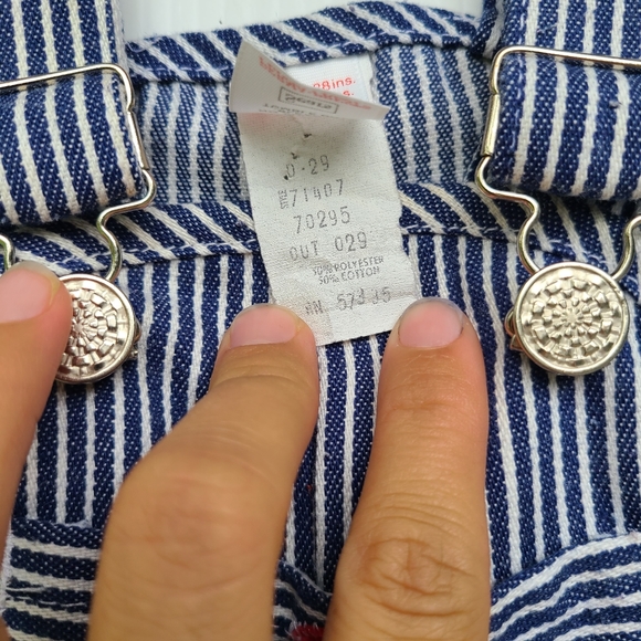 Vintage | Bottoms | Vintage Train Engineer Blue Pinstripe Bib Overalls ...